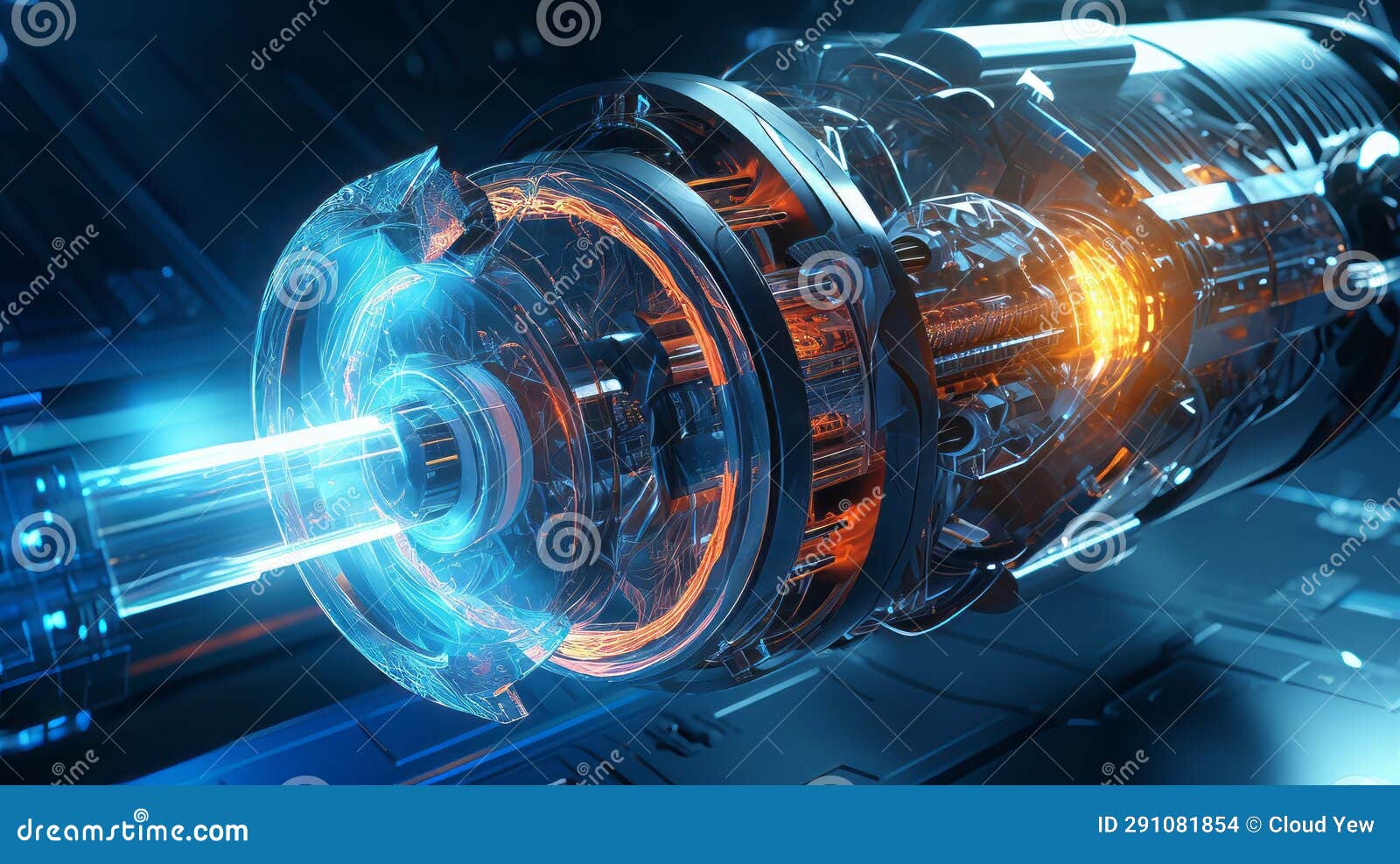 Futuristic Nuclear Fusion Concept with Laser Ignition Stock ...