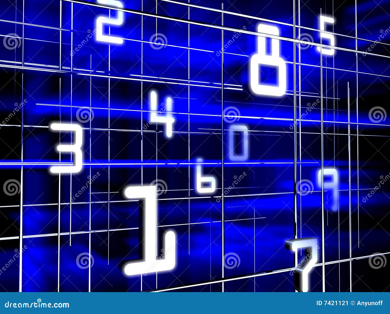 Futuristic Numerals Stock Illustrations – 357 Futuristic Numerals Stock ...