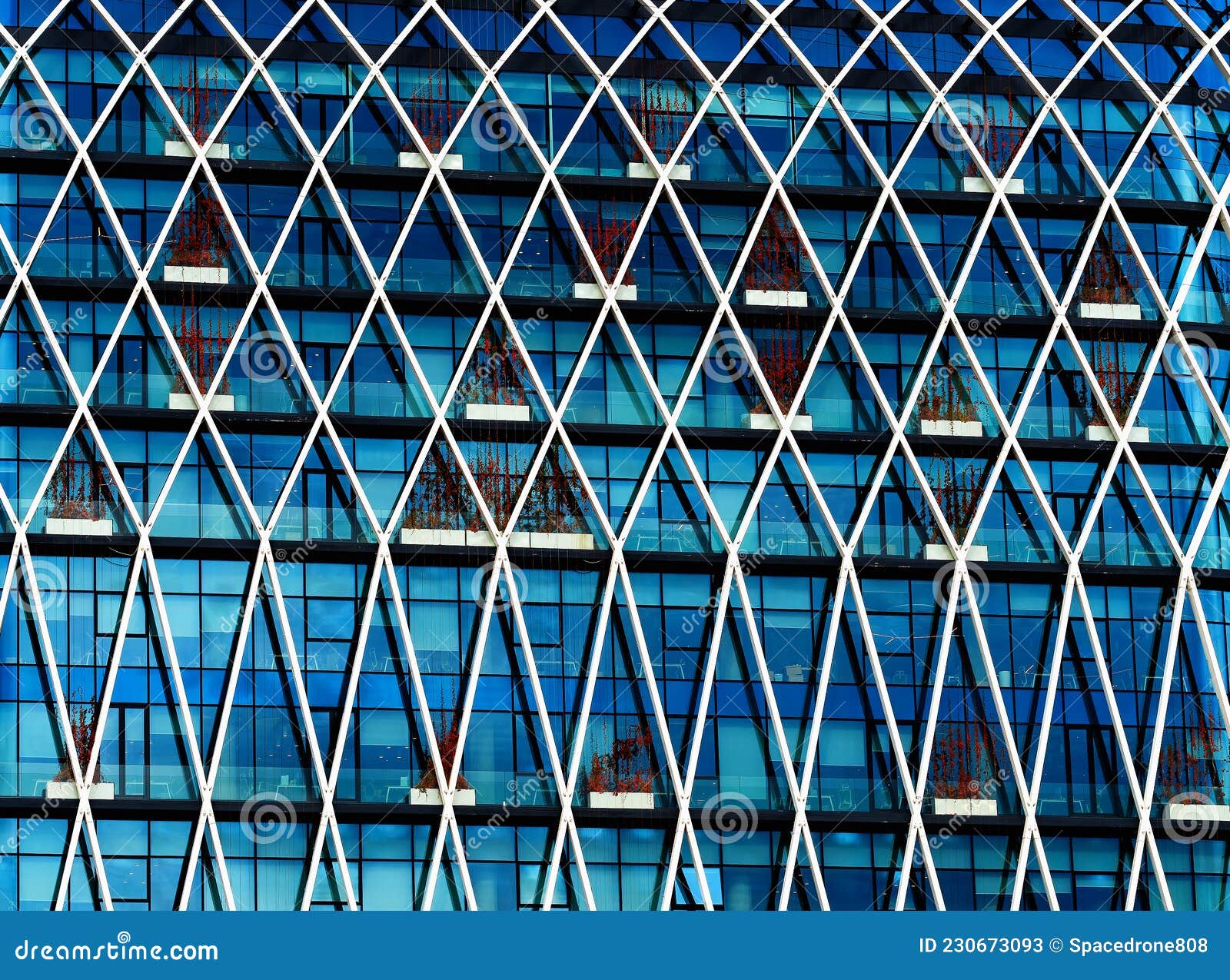 Futuristic Office Building in Moscow Architecture Backdrop Stock Image ...