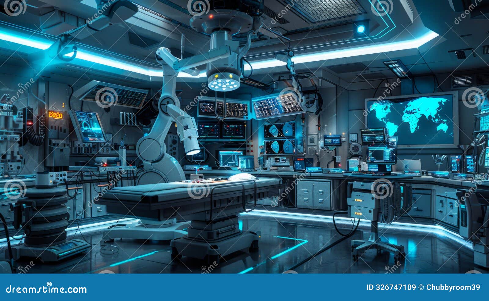 A Futuristic Operating Room Equipped with Advanced Robotic Surgical ...