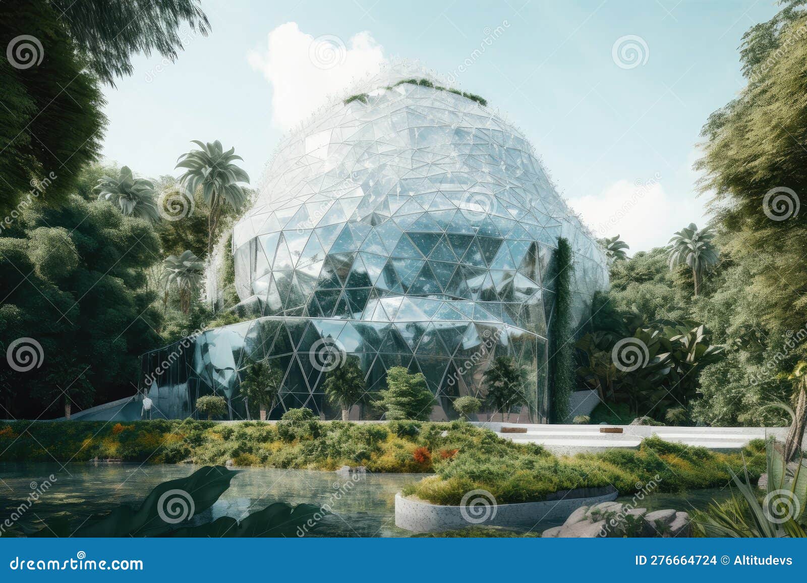 A Futuristic Crystal Palace, With Intricate And Dazzling Architecture ...