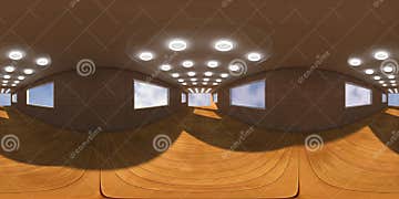 Futuristic panoramic HDRI stock illustration. Illustration of ...