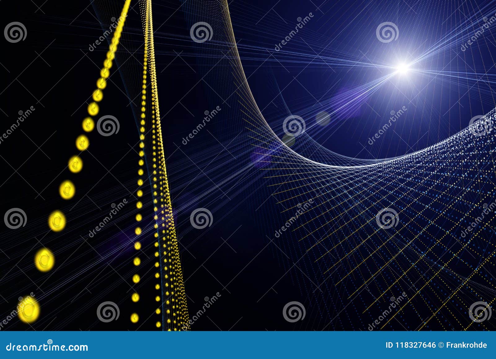 Futuristic Particle Background Design Illustration Stock Illustration ...