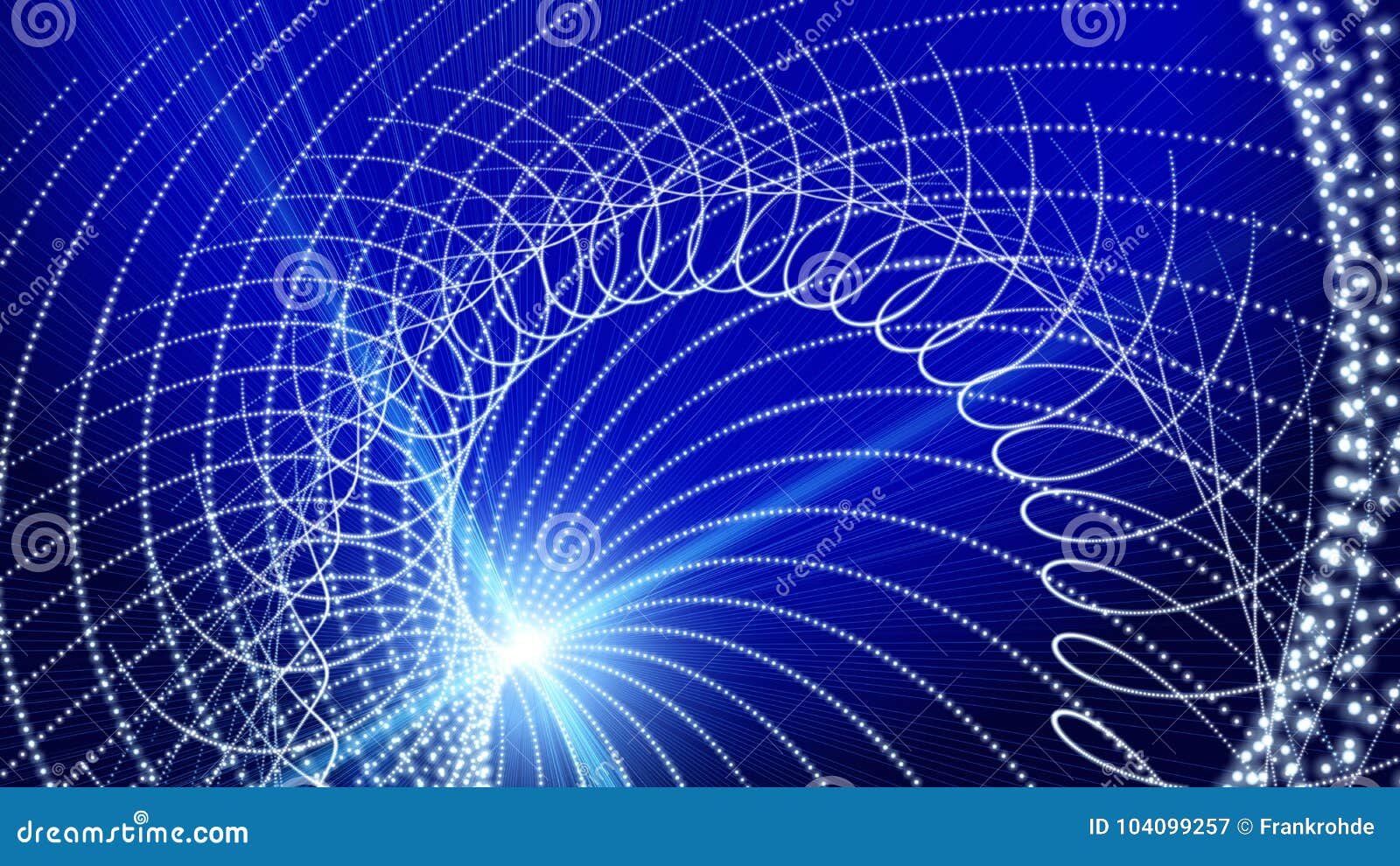 Futuristic Particle Background Design with Lights Stock Illustration ...