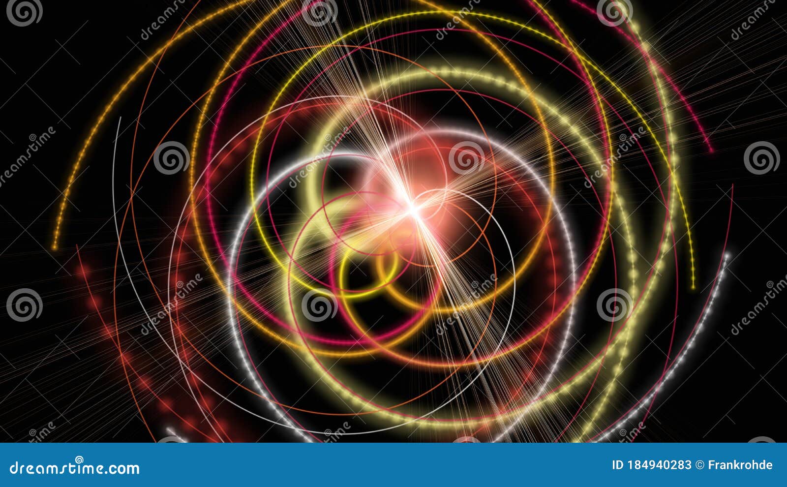 Futuristic Particle Design Illustration with Lights Stock Image - Image ...