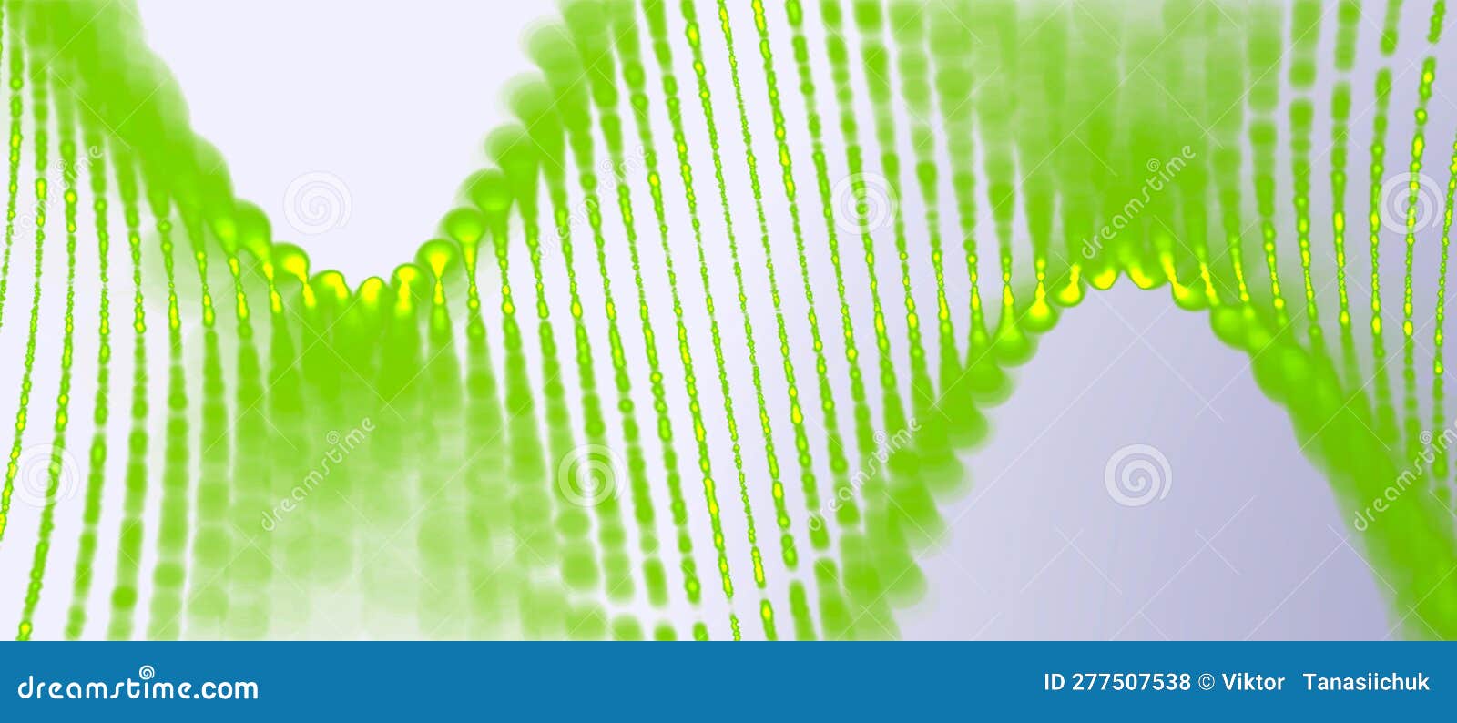 Futuristic Particle Wave. Abstract Technology Background. Big Data ...
