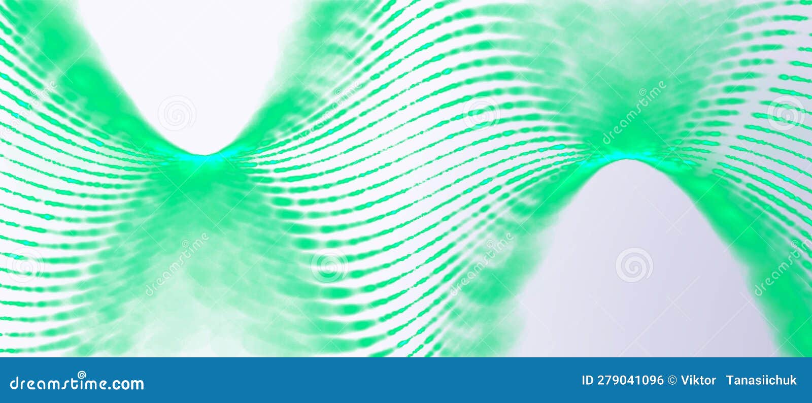 Futuristic Particle Wave. Abstract Technology Background. Big Data ...