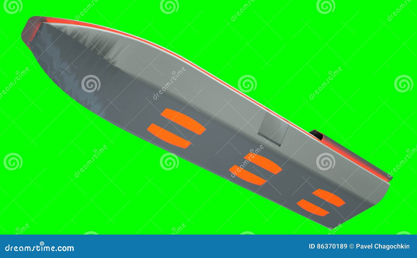 Futuristic Passenger Flying Bus. Transport of the Future. 3d Rendering ...