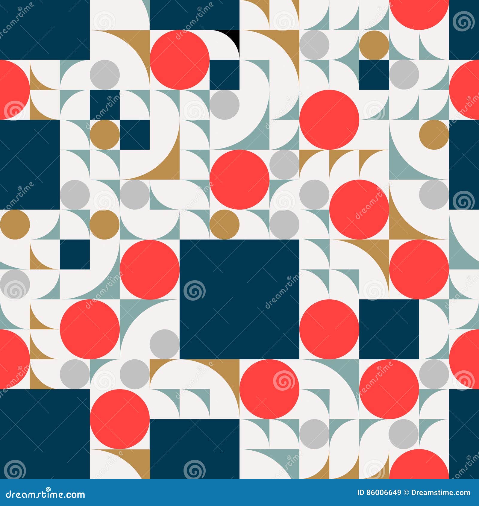 Futuristic Pattern Composition with Squares and Circle Stock Vector ...