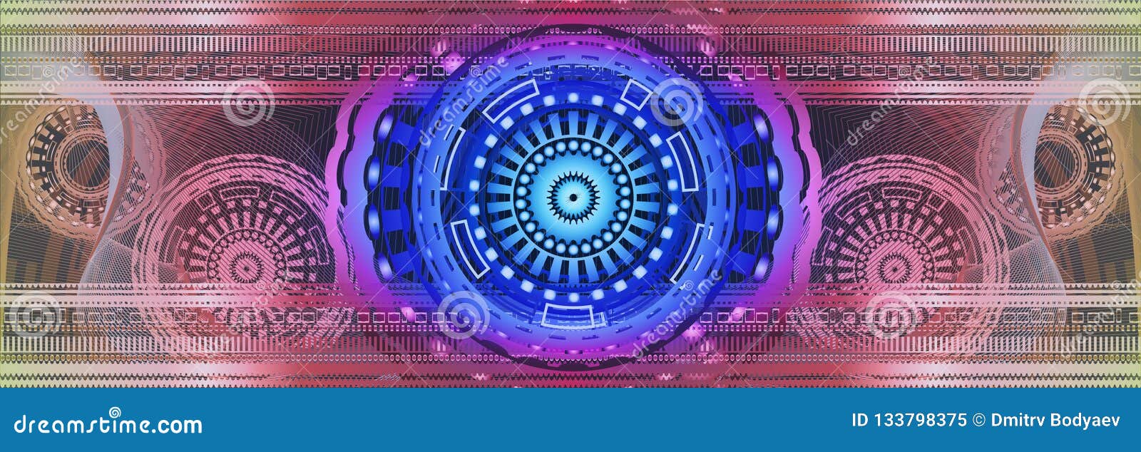 Futuristic Pattern with Geometric Shapes Stock Image - Image of ...