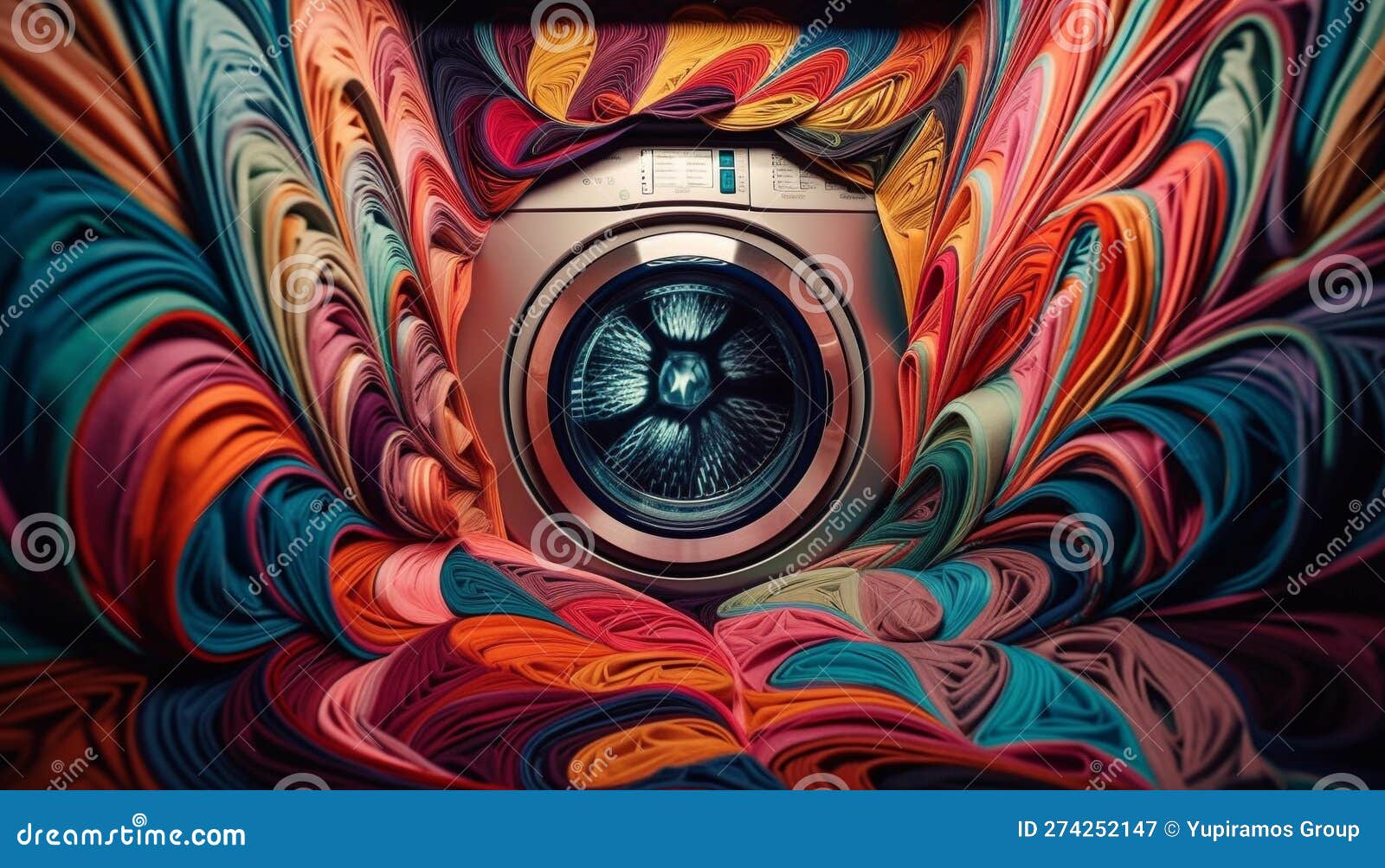 Futuristic Patterns of Colorful Chaos in Motion Generated by AI Stock ...