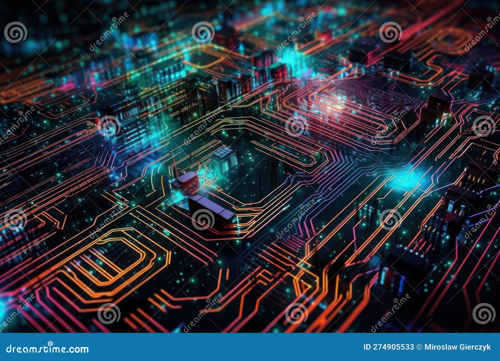 Futuristic Patterns stock illustration. Illustration of artificial ...