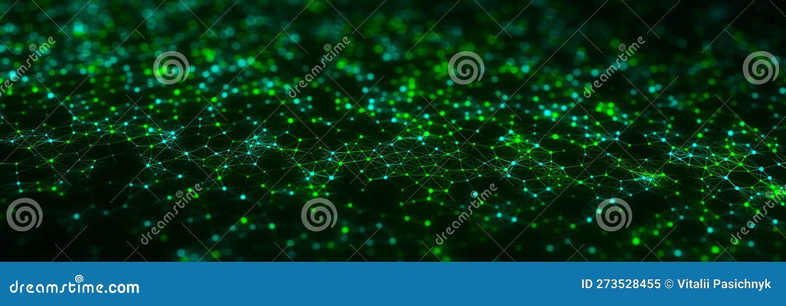 Futuristic Perspective Grid In Digital Cyberspace Flow Of Binary Code