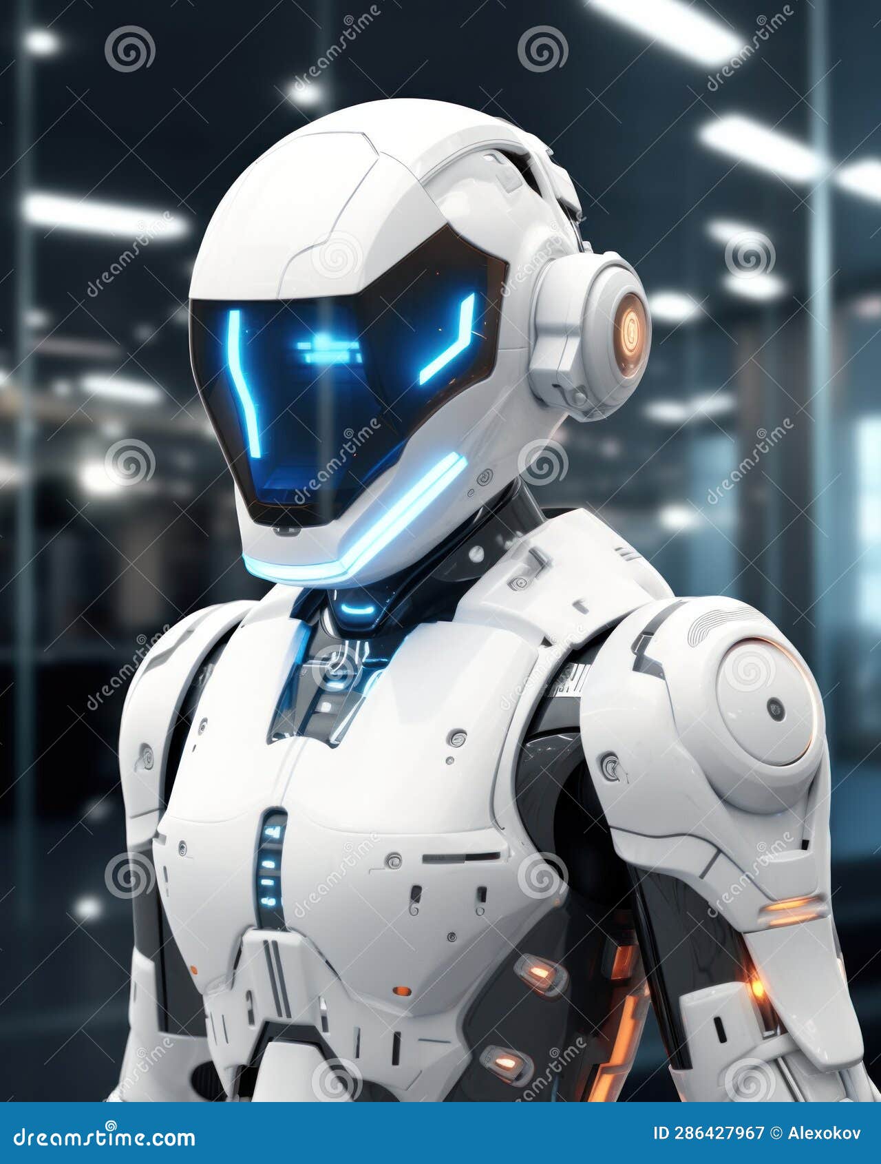Futuristic Photorealistic Robot Astronaut Exploring Space AI Generated ... Futuristic Photorealistic Robot Astronaut Exploring Space AI Generated ...