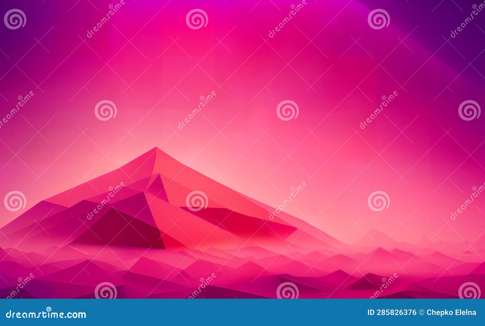 Futuristic Pink Landscape, Synthwave Vaporwave Retrowave Stock ...