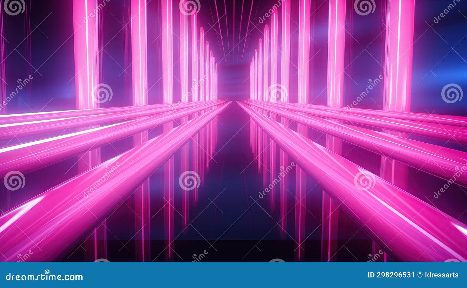 Futuristic Pink Neon Background Stock Illustration - Illustration of ...