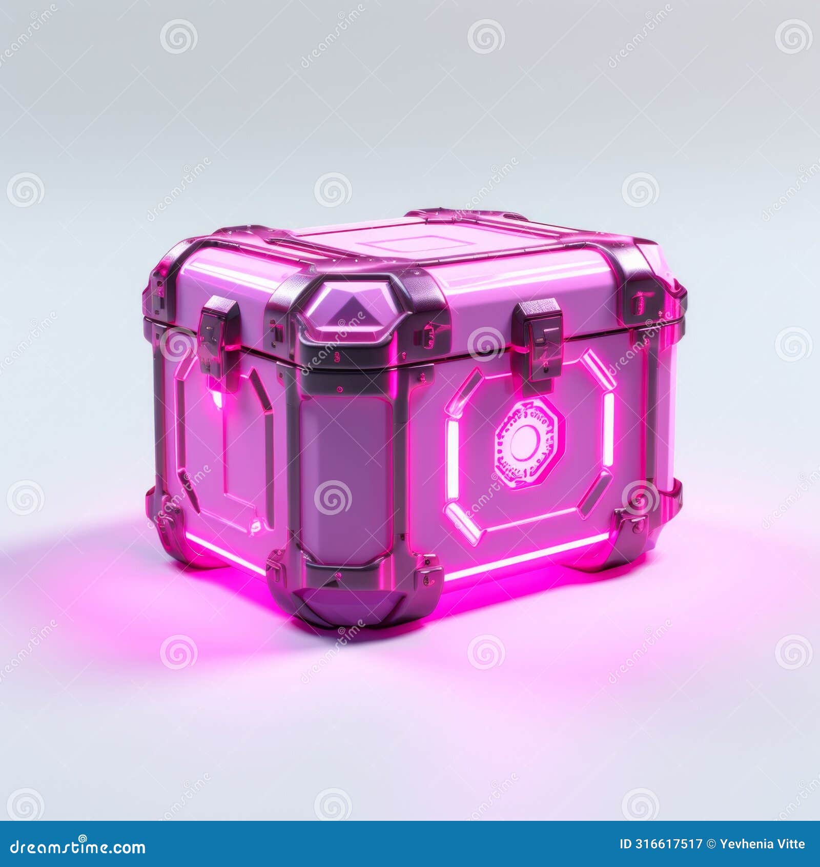Futuristic Pink Safe with Advanced Security Features. Generative Ai ...