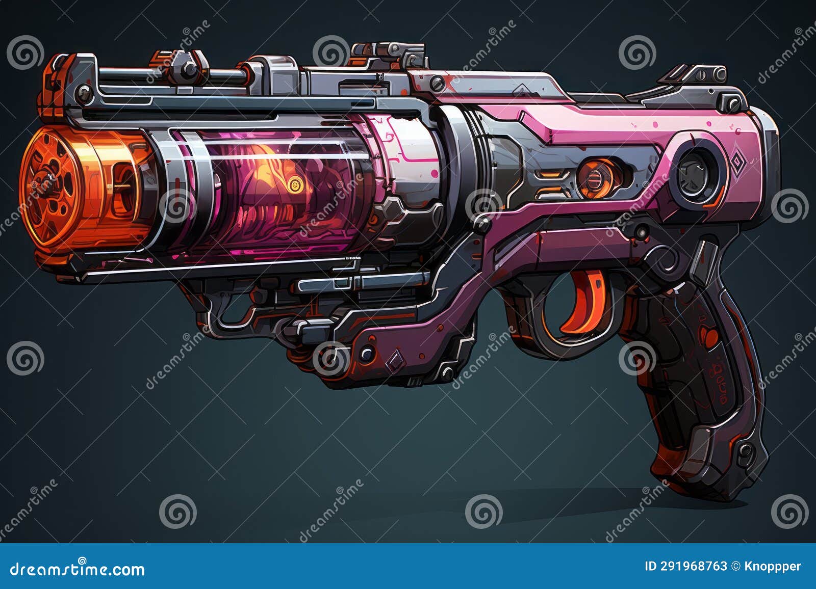 Plasma gun ai generated stock illustration. Illustration of shot ...