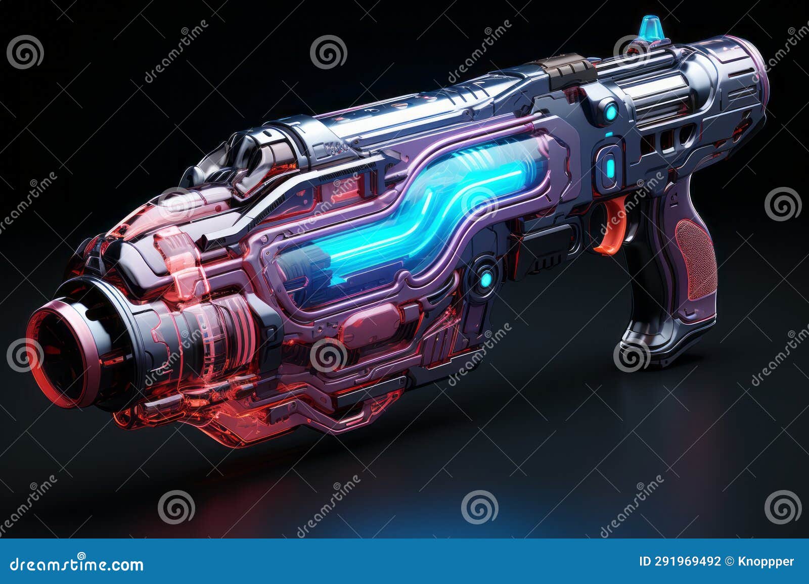 Plasma gun ai generated stock illustration. Illustration of video ...