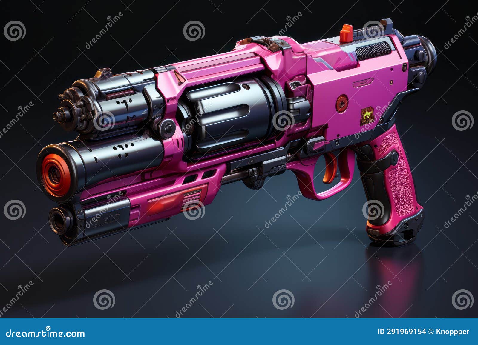 Plasma gun ai generated stock illustration. Illustration of energy ...