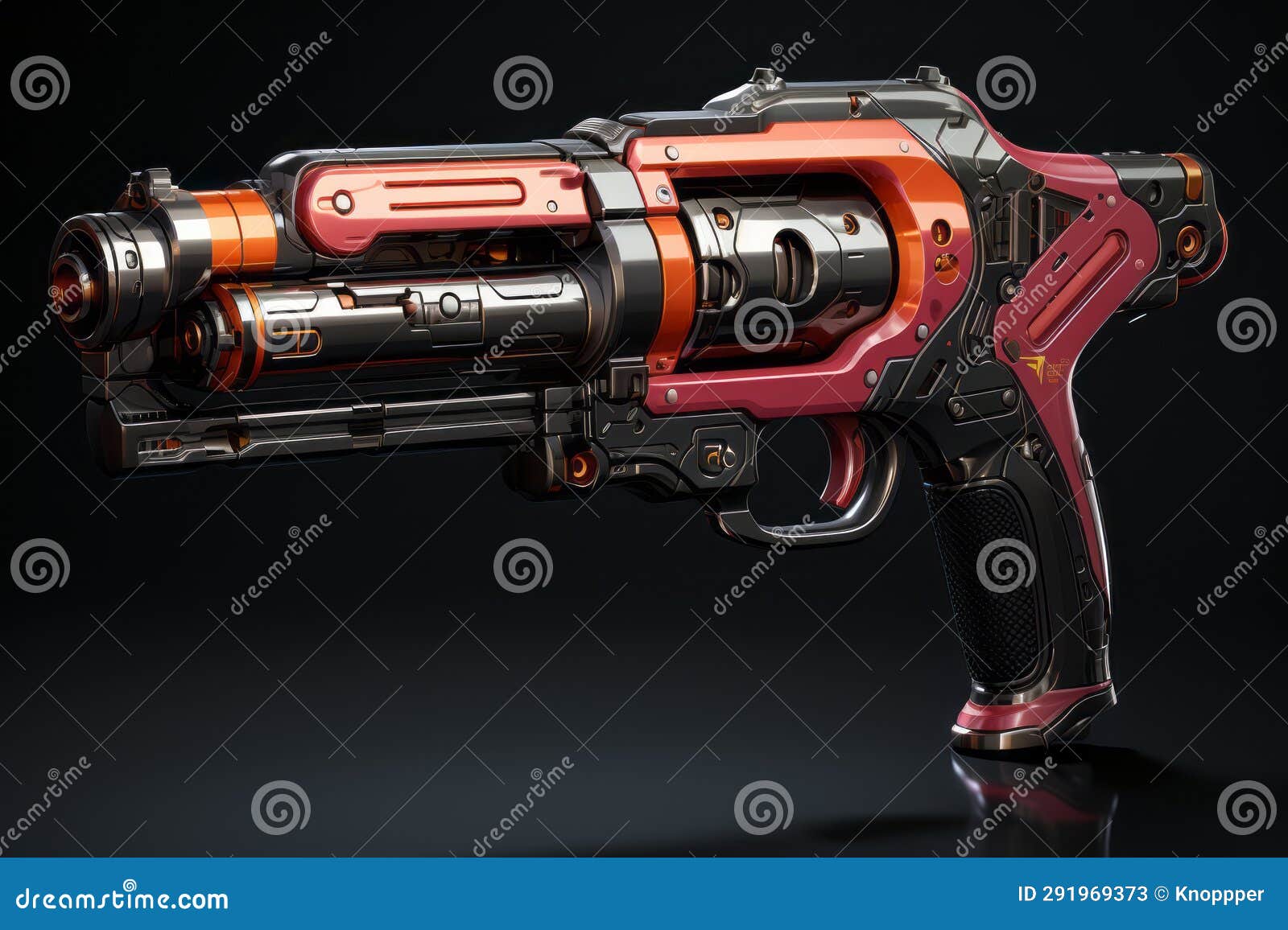 Plasma gun ai generated stock illustration. Illustration of pistol ...