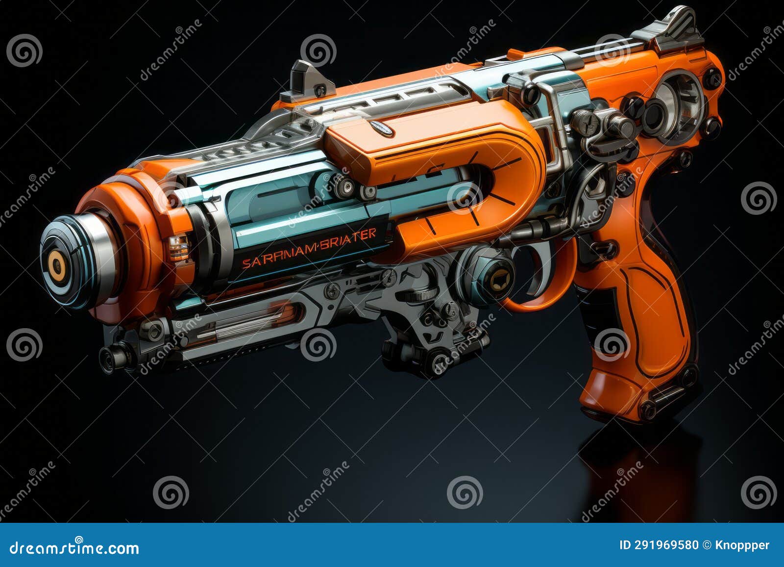 Plasma gun ai generated stock illustration. Illustration of shot ...