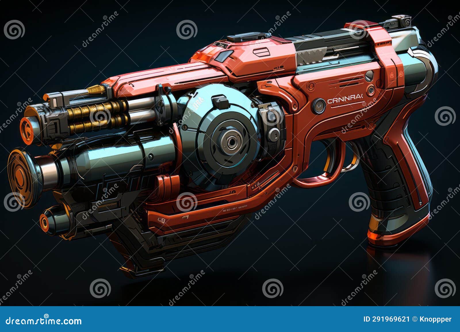 Plasma gun ai generated stock illustration. Illustration of powered ...