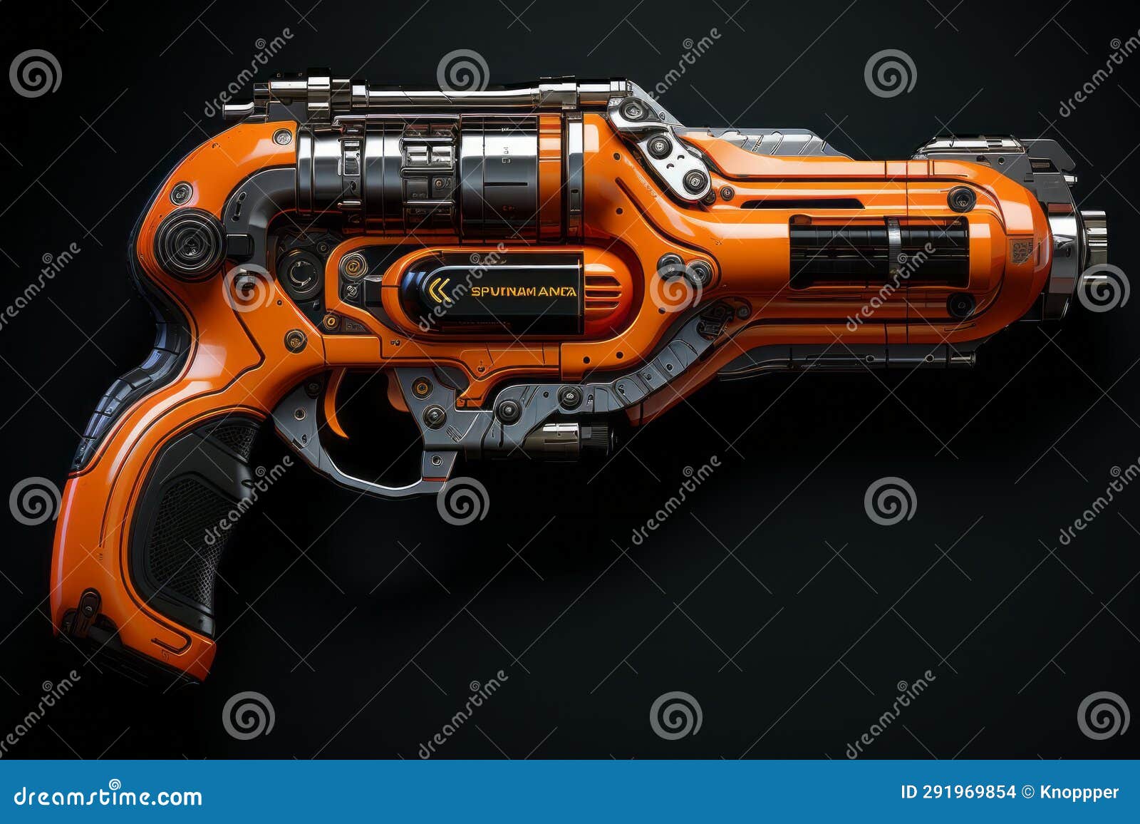 Plasma gun ai generated stock illustration. Illustration of futuristic ...