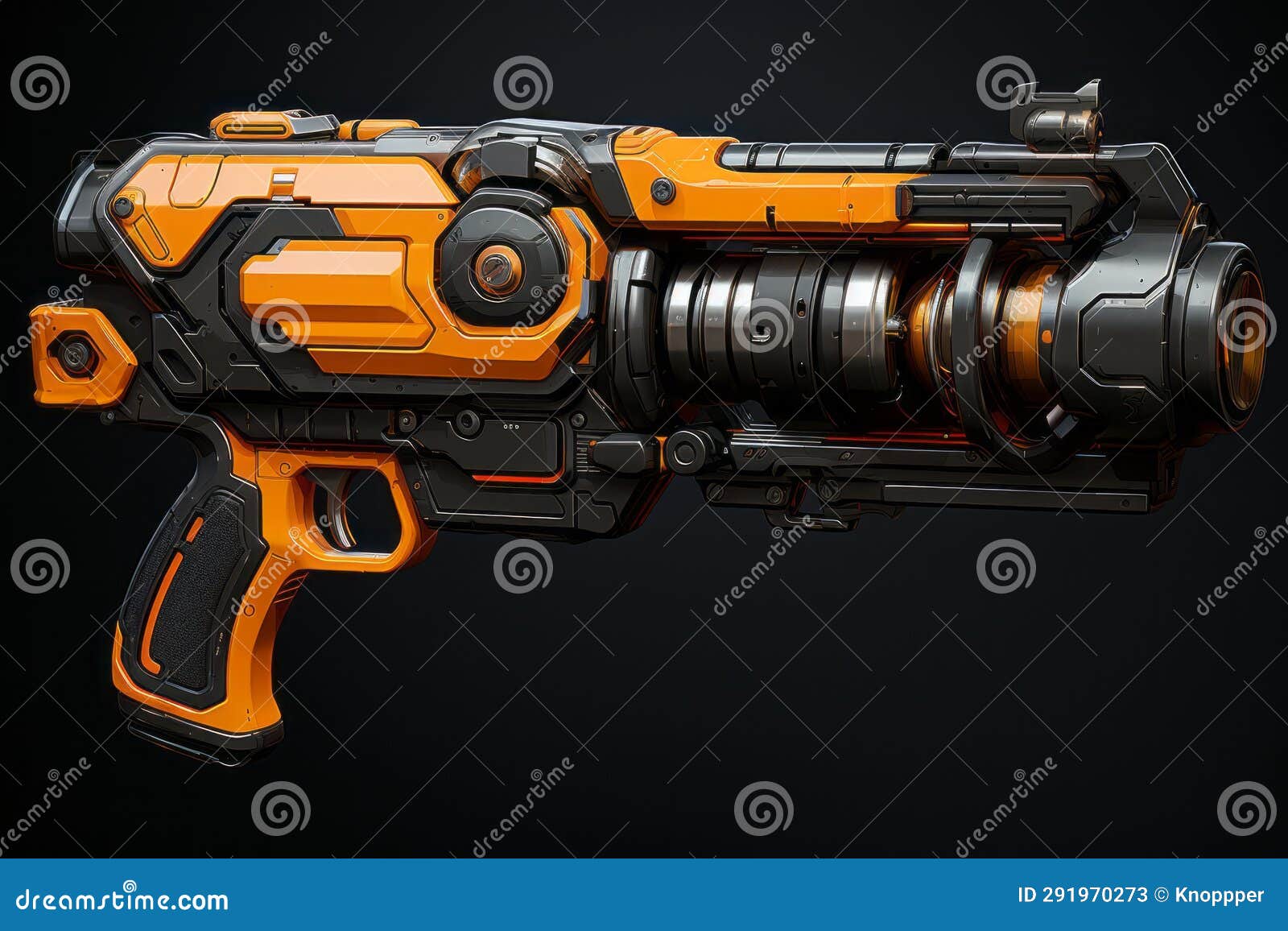 Plasma gun ai generated stock illustration. Illustration of plasma ...