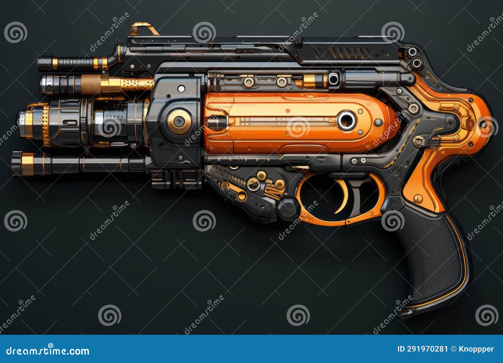 Plasma gun ai generated stock illustration. Illustration of plasma ...