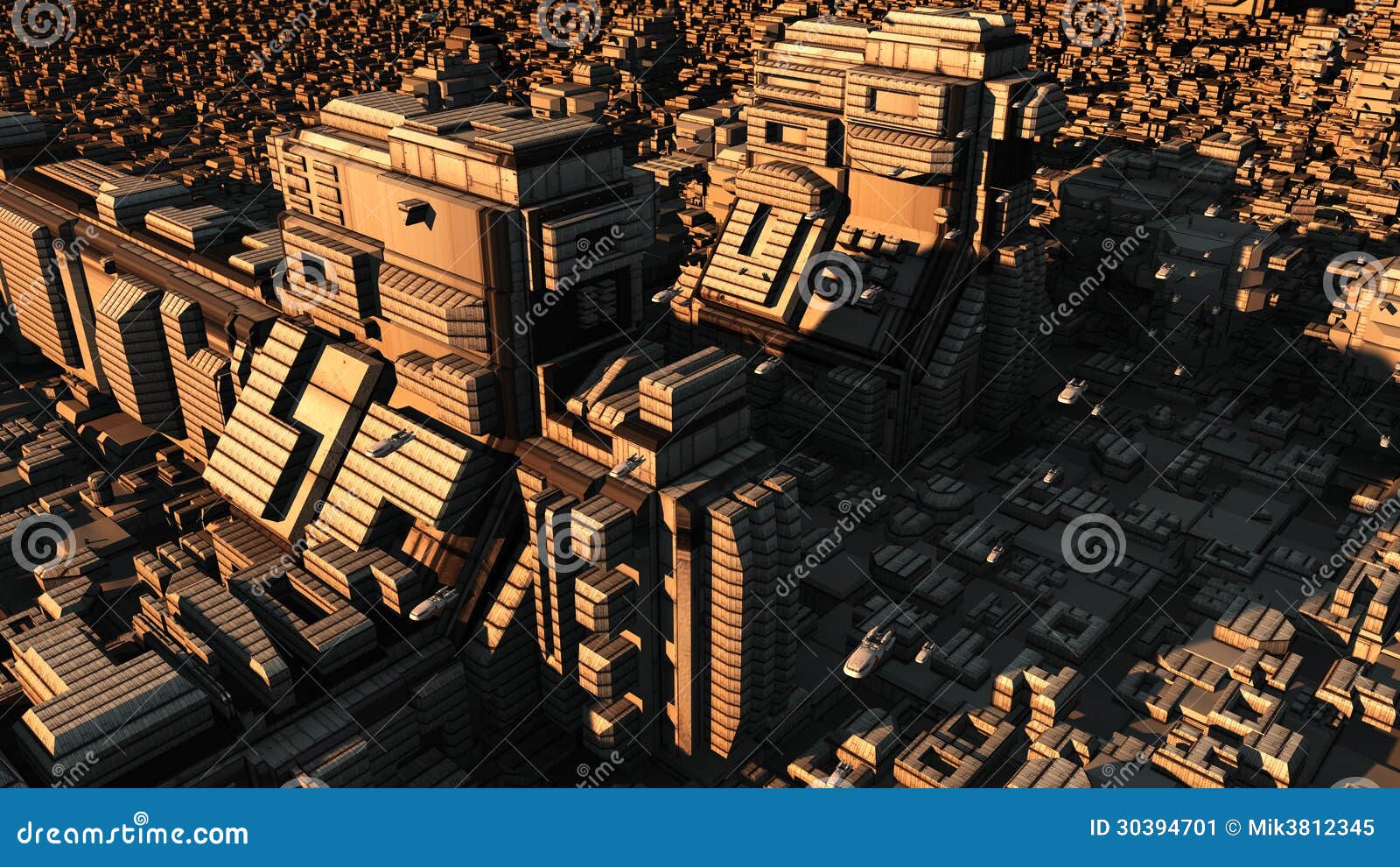 Futuristic planet stock illustration. Illustration of millions - 30394701