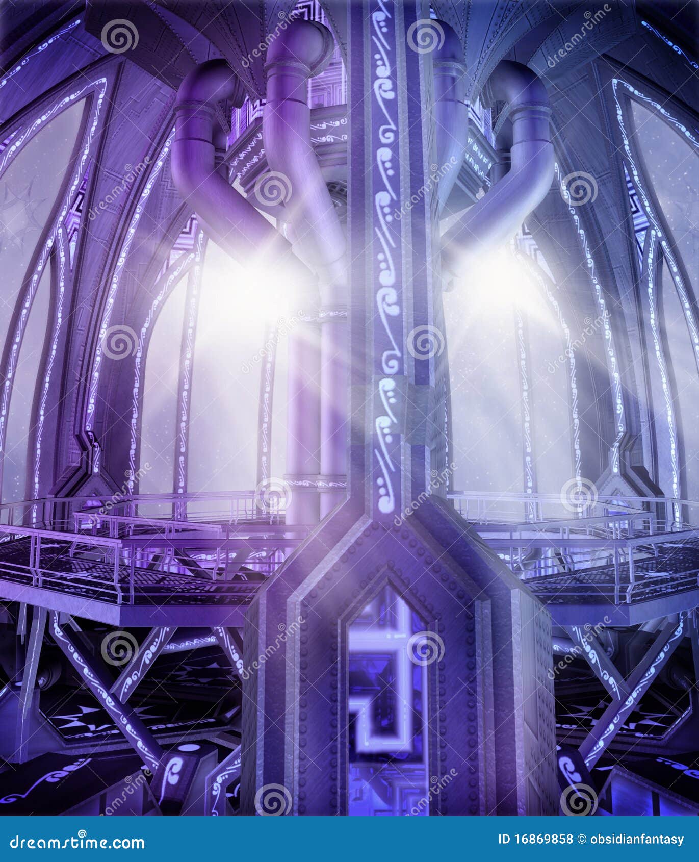 Futuristic Platform. Hologram Podium And Digital Data Graphs And Frames ...