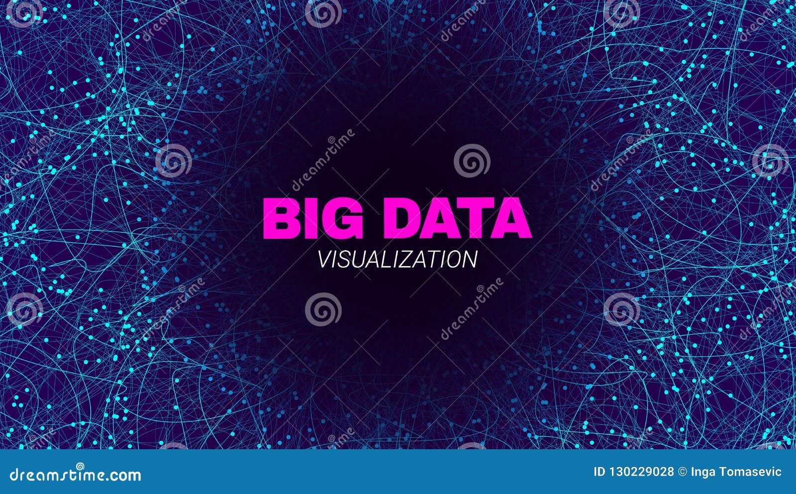 Futuristic Portal Design with Big Data Stream. Stock Vector ...