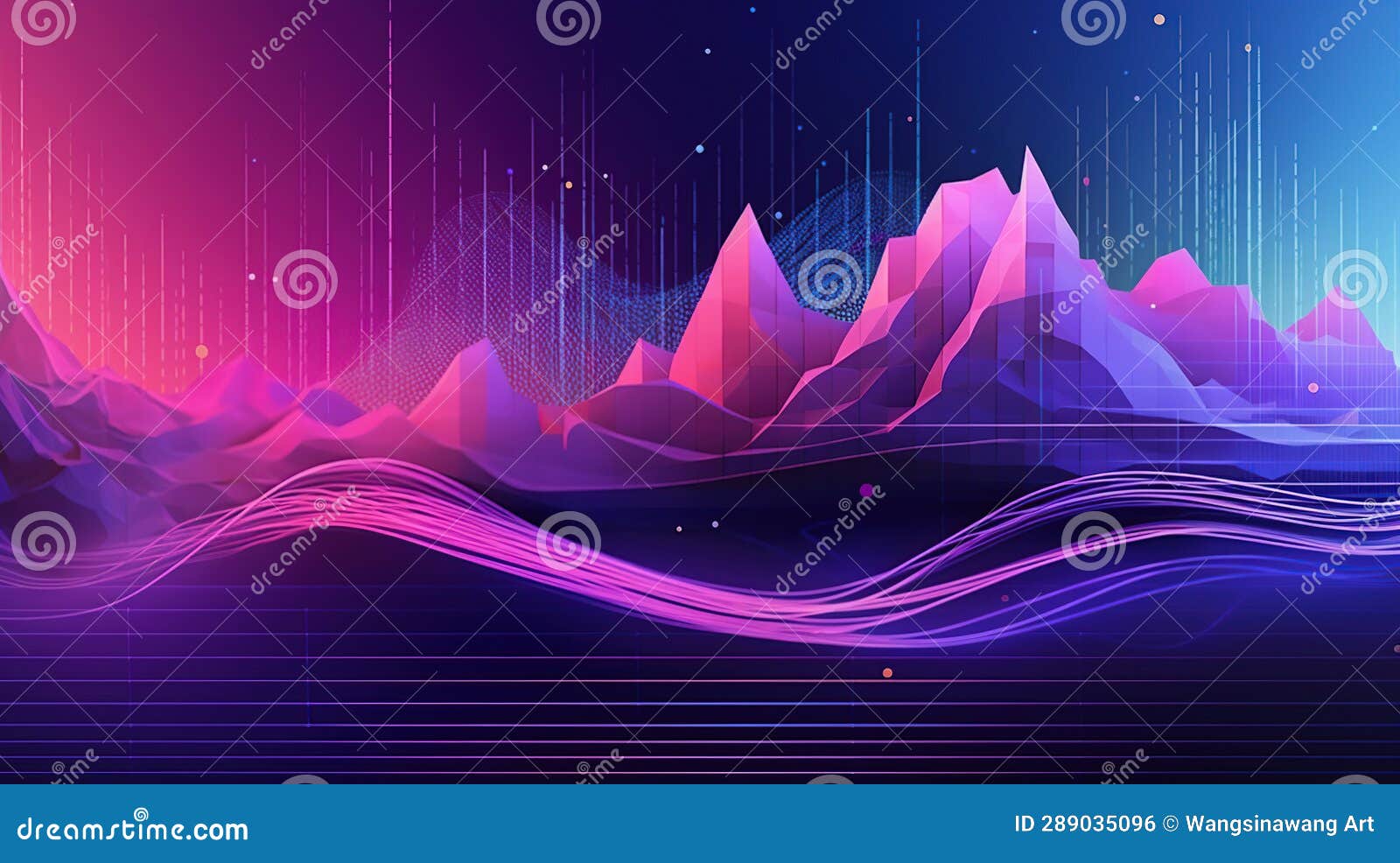 Futuristic Presentation Template. Data Analysis Concept Stock ...