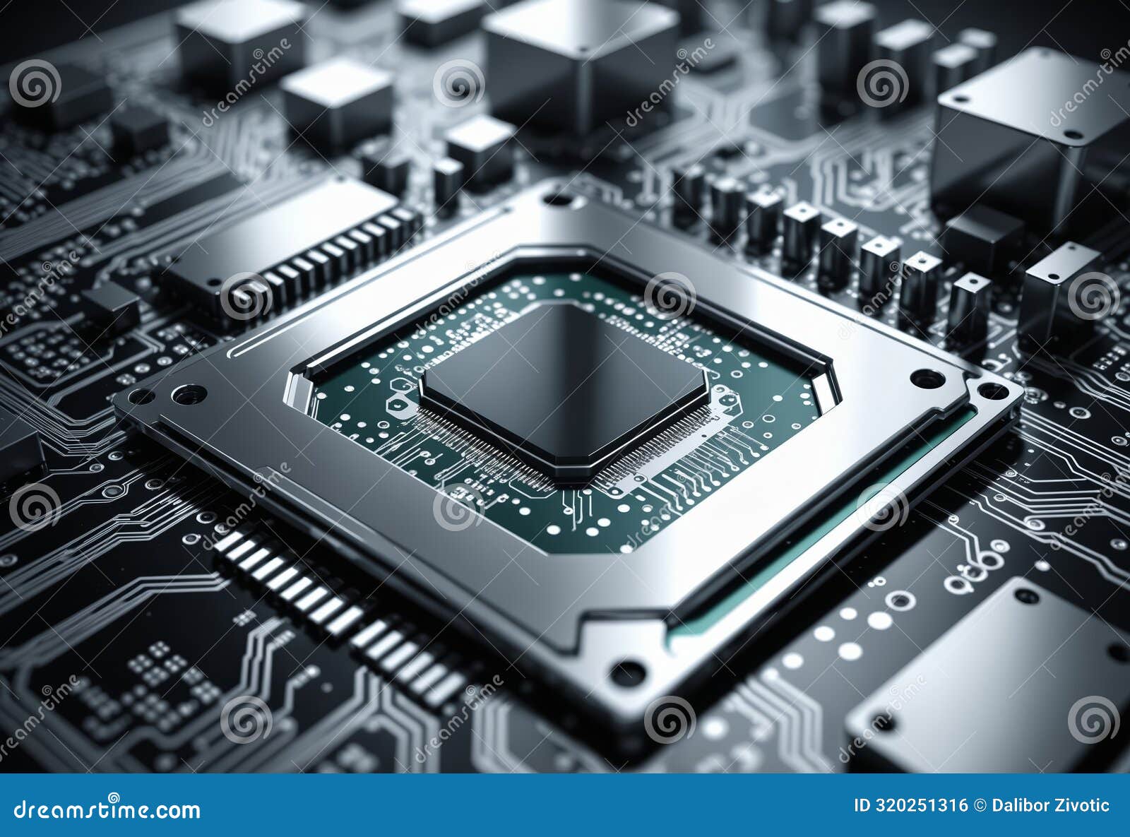 Futuristic Printed Circuit Board: AI Generated Illustration Stock ... Futuristic Printed Circuit Board: AI Generated Illustration Stock ...