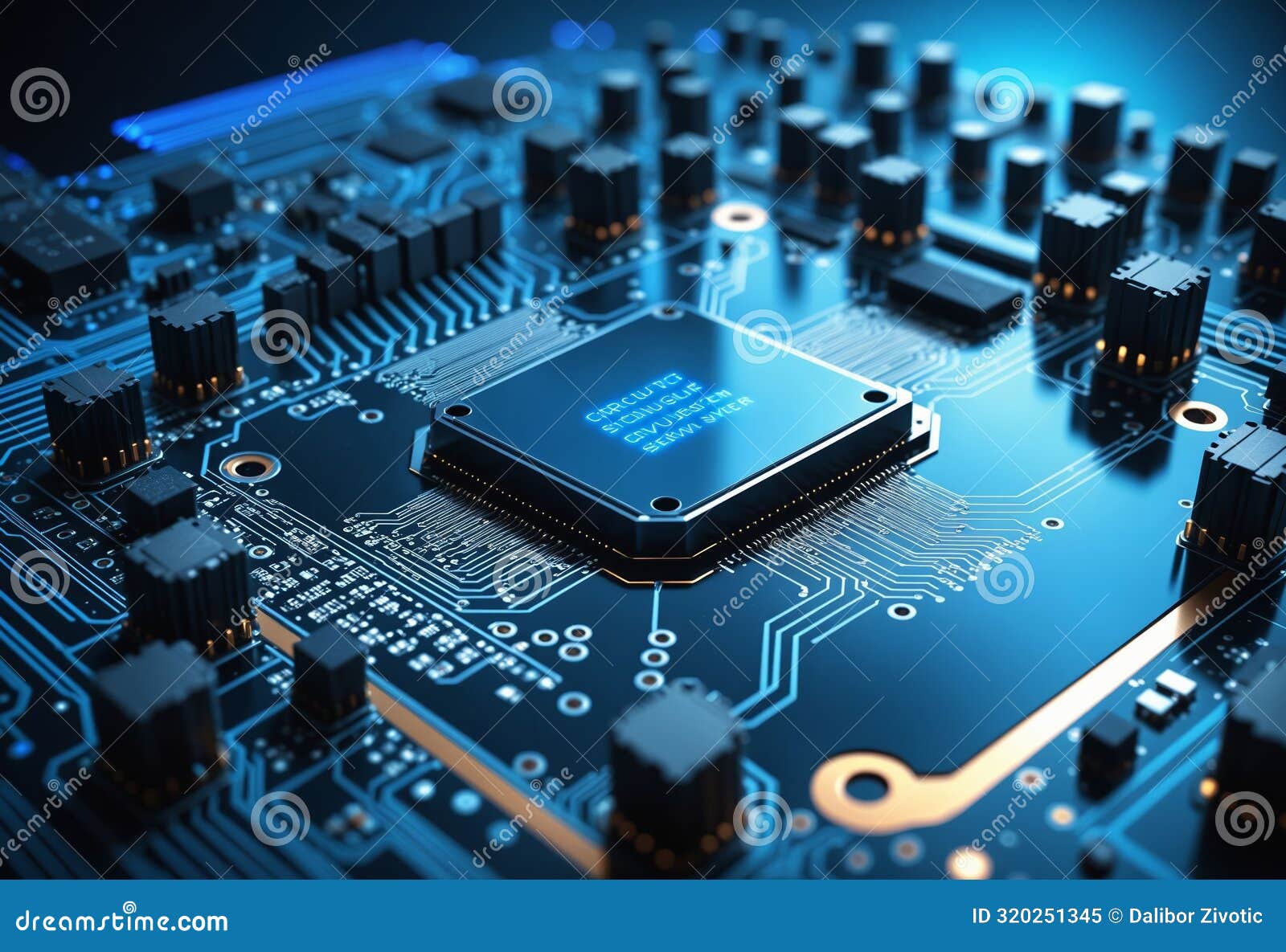 Futuristic Printed Circuit Board: AI Generated Illustration Stock ... Futuristic Printed Circuit Board: AI Generated Illustration Stock ...