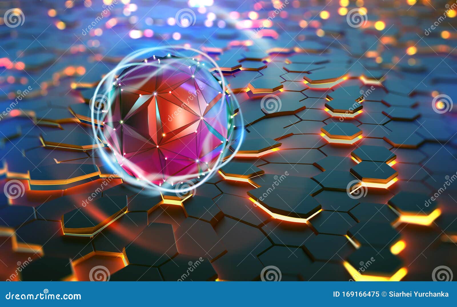 Futuristic Processor, CPU, Neural Network, Artificial Intelligence ... Futuristic Processor, CPU, Neural Network, Artificial Intelligence ...