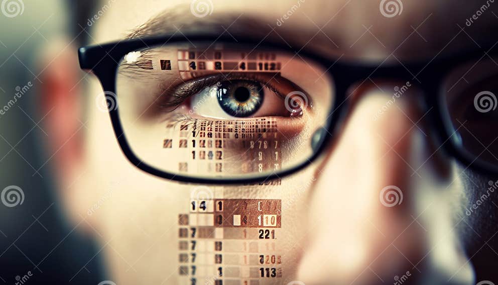 Futuristic Programmer Looking at Computer Chip, Coding Virtual Reality Simulator Generated by AI ...