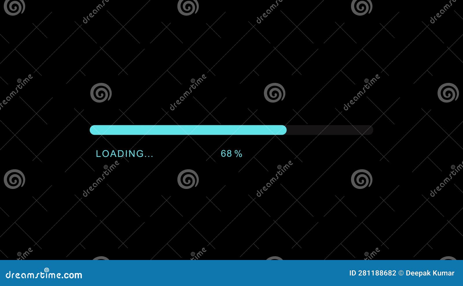 Futuristic Progress Loading Bar.. Stock Footage - Video of sign ...