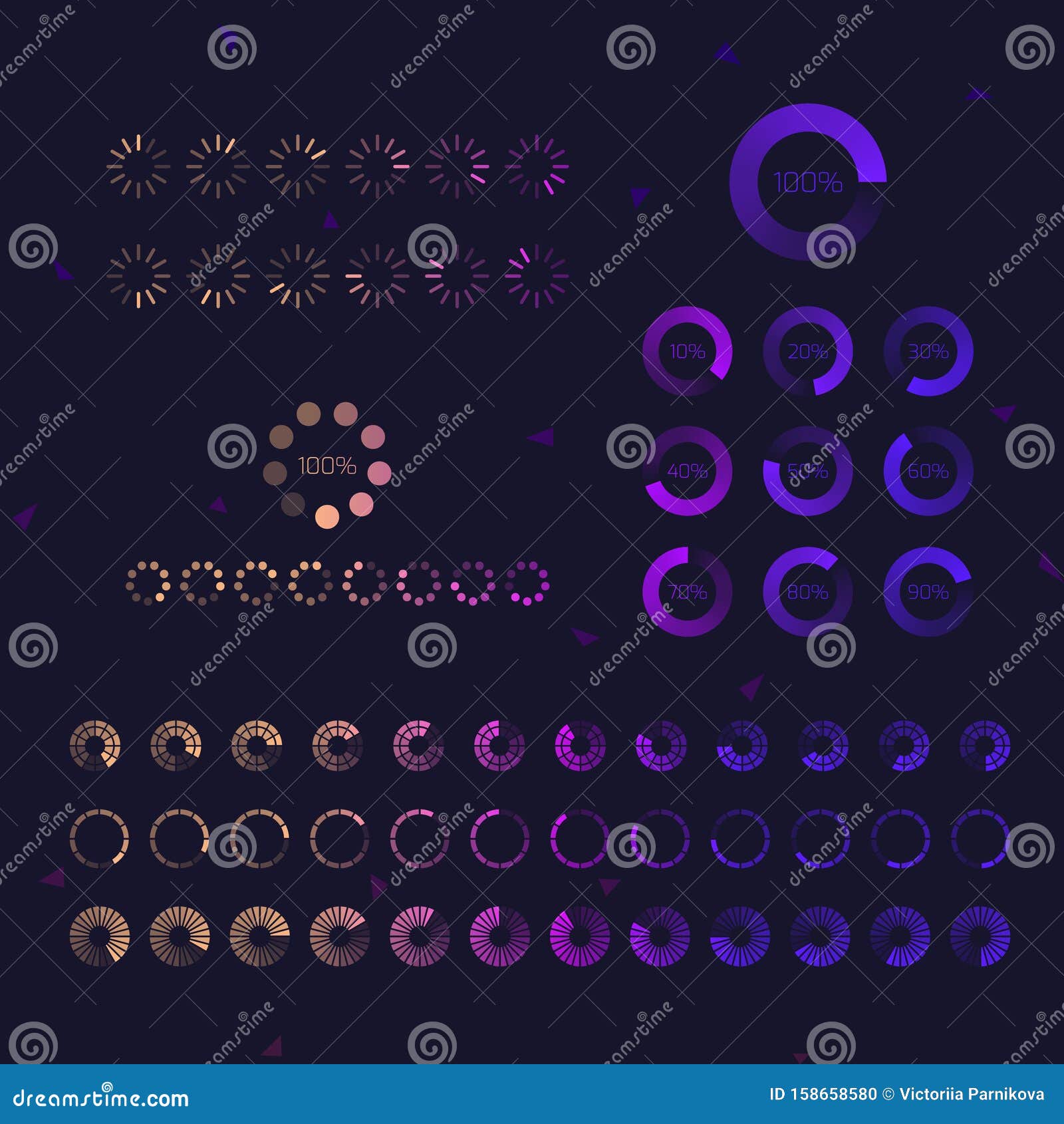 Futuristic Progress Loading Bar Icons. Set of Indicators. Download ... Futuristic Progress Loading Bar Icons. Set of Indicators. Download ...
