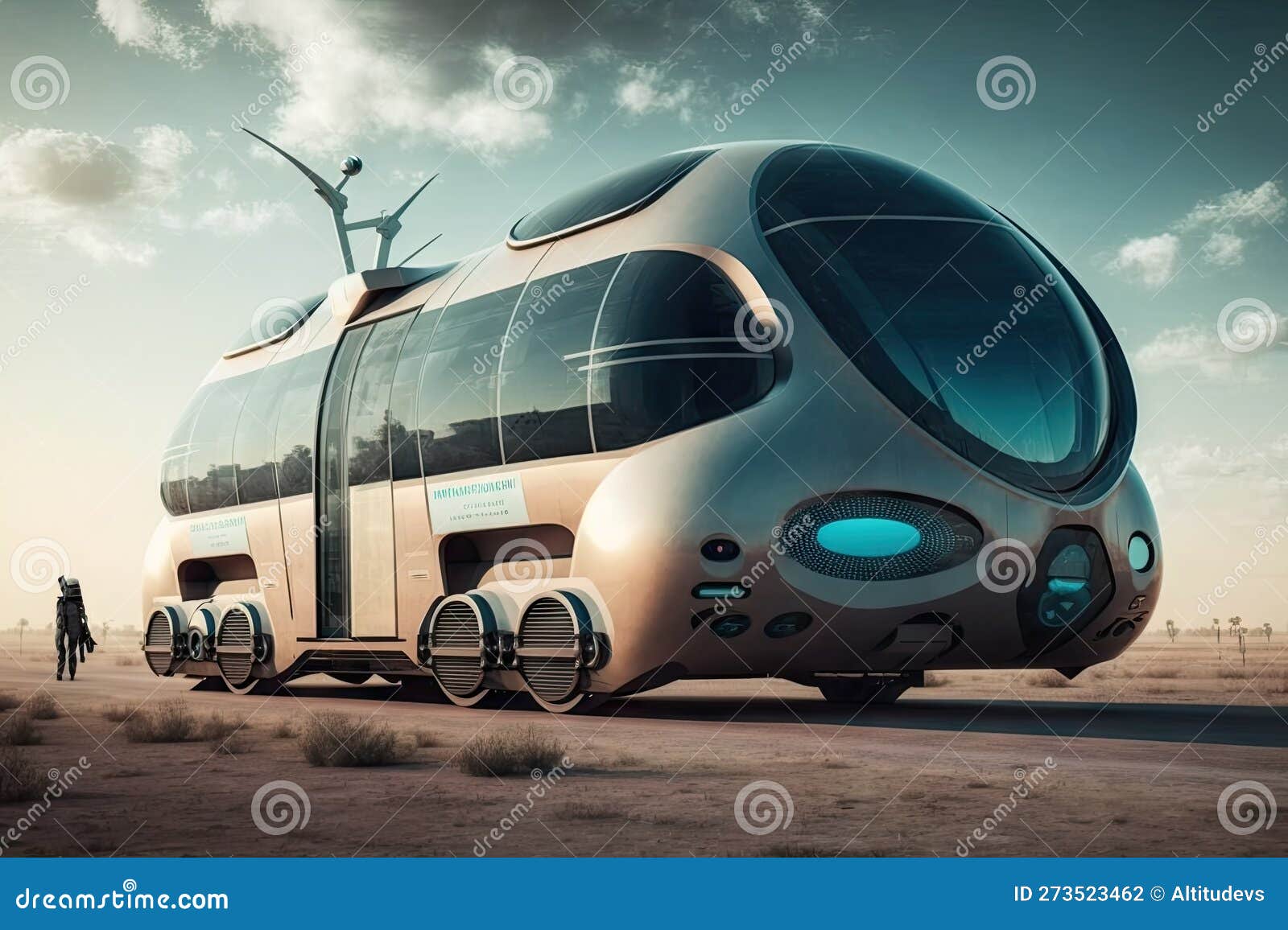 Futuristic Public Transportation System, with Sleek and Futuristic ...