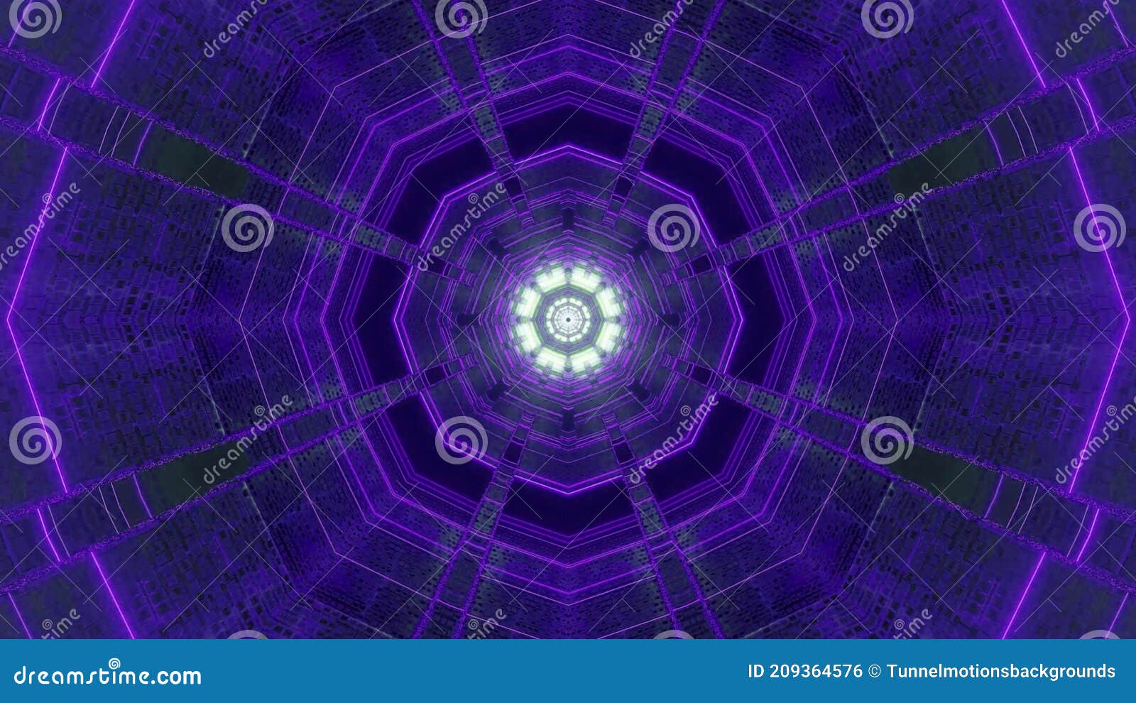 Futuristic Purple Symmetric Pattern 3d Illustration Stock Illustration ...