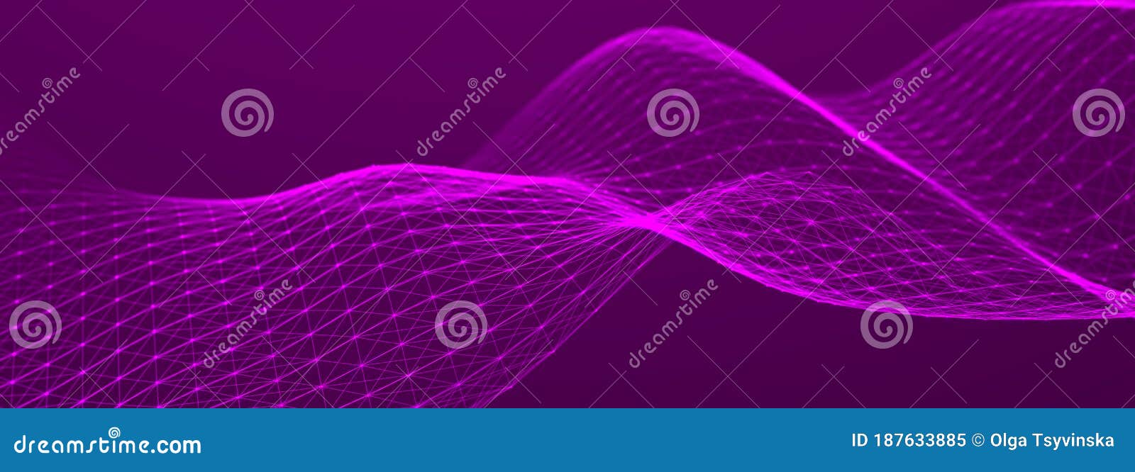 Futuristic Purple Waves Background. Sound Wave Element. Equalizer for ...