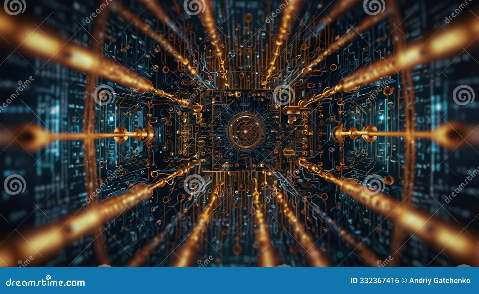 Digital Pathways: Wallpaper Of Microchip Circuitry Stock Photo ...