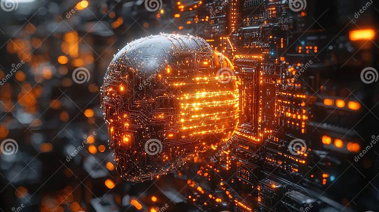 Futuristic Quantum Computing with AI and Entangled Qubits in a High-Tech Lab Stock Image - Image ...