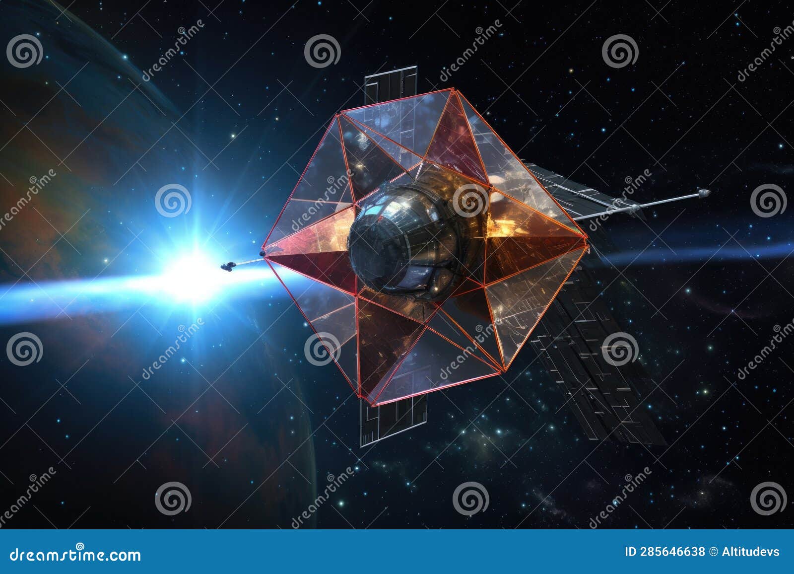 Futuristic Satellite Dish Background Royalty-Free Stock Photography ...