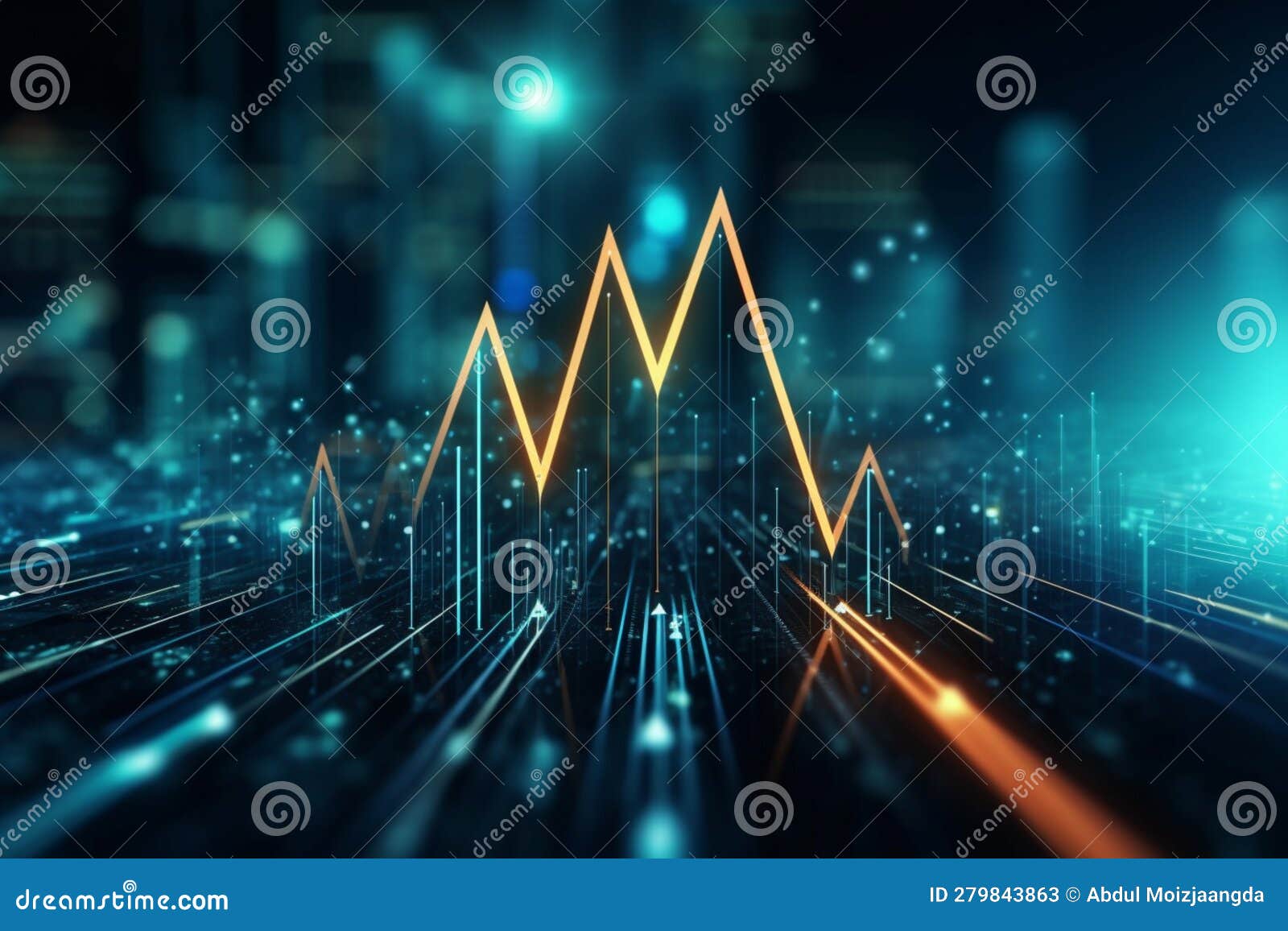 Futuristic Raise Arrow Chart Digital Transformation Abstract Technology ... Futuristic Raise Arrow Chart Digital Transformation Abstract Technology ...