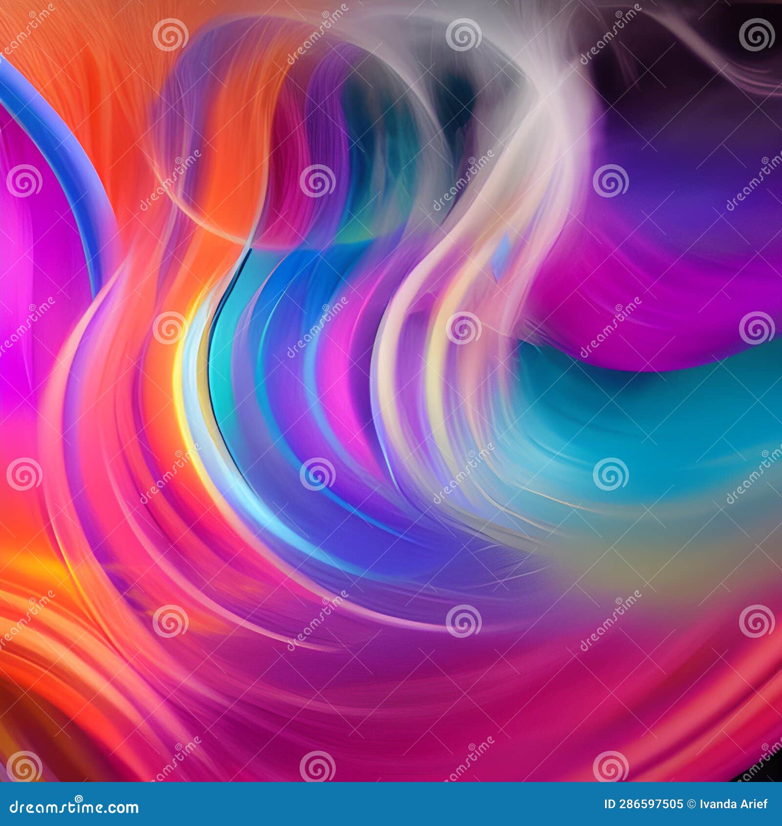 Futuristic Random Image Background, Colourful Cloud Smoke Abstract Line ...