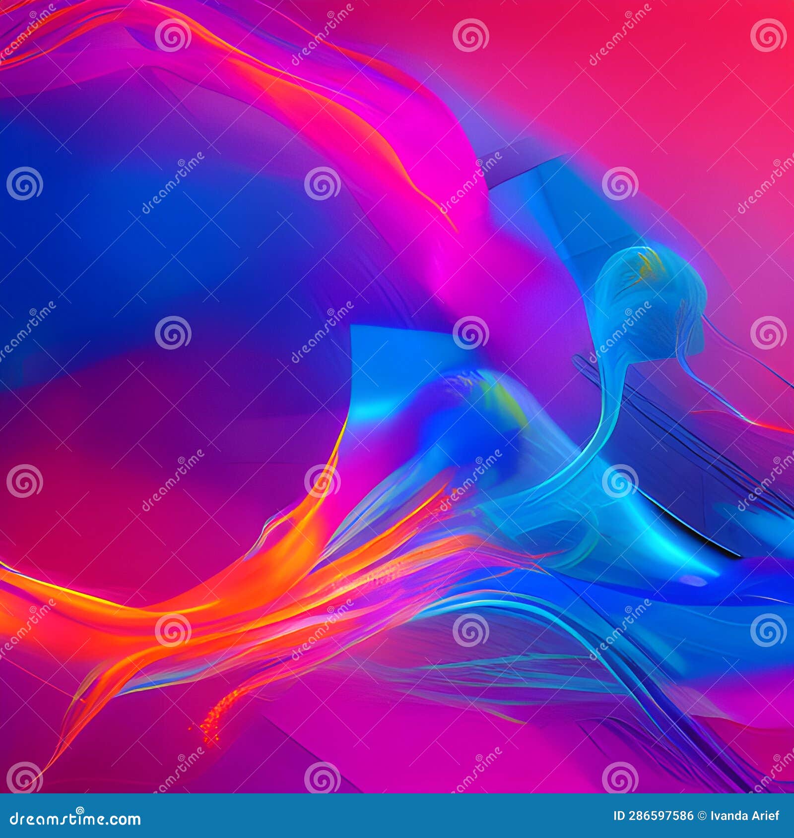 Futuristic Random Image Background, Colourful Cloud Smoke Abstract Line ...