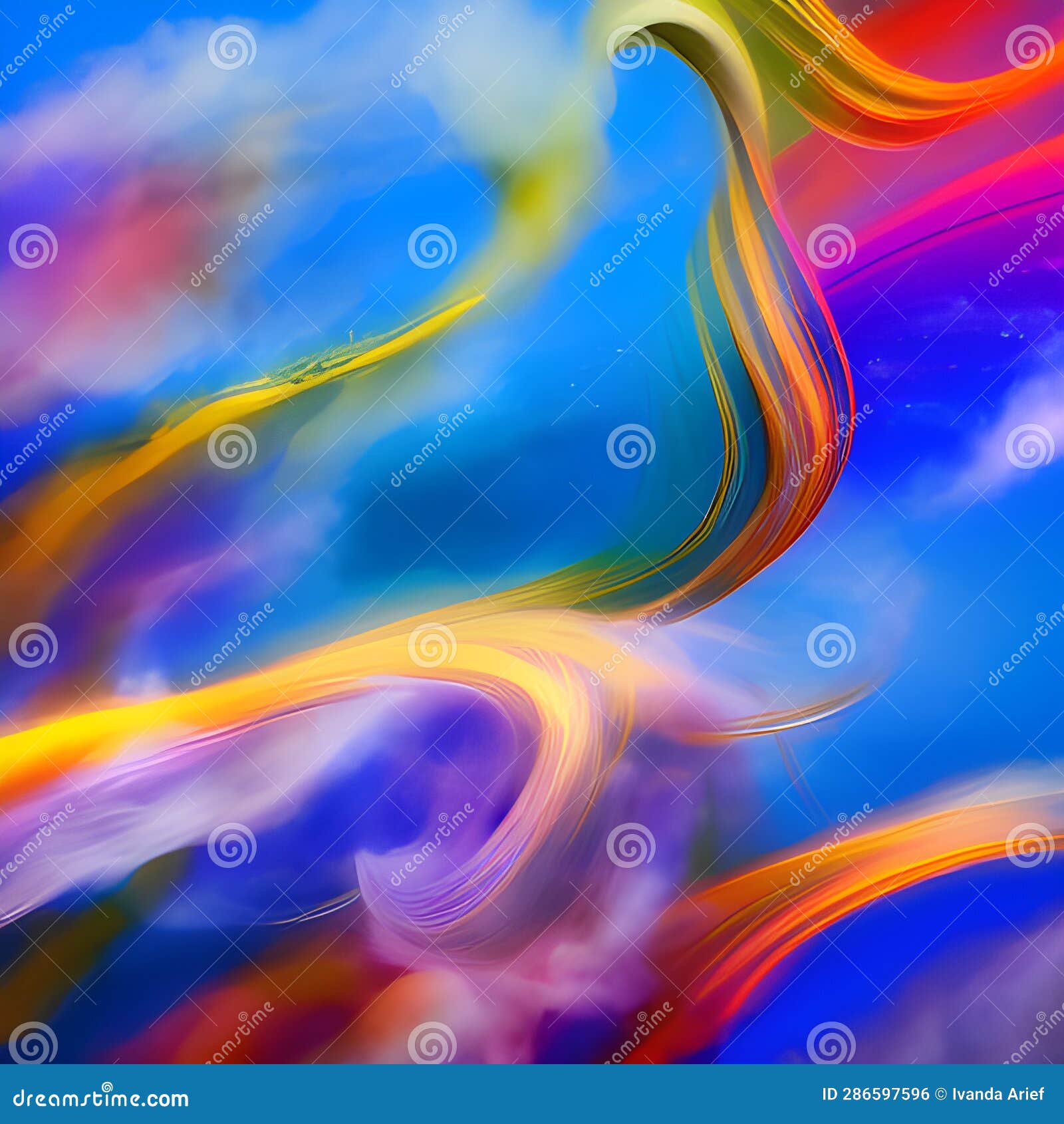 Futuristic Random Image Background, Colourful Cloud Smoke Abstract Line ...